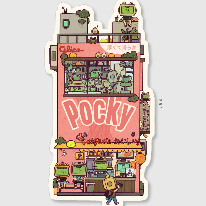 Pocky Box Crepe Shop Vinyl Sticker – Cargo Inc.